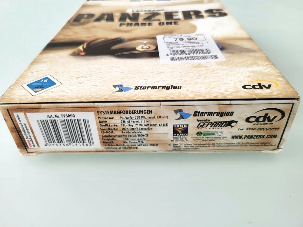 Codename: Panzers Phase One PC Spiel CD-ROM; Retro. (Gebraucht) in ...