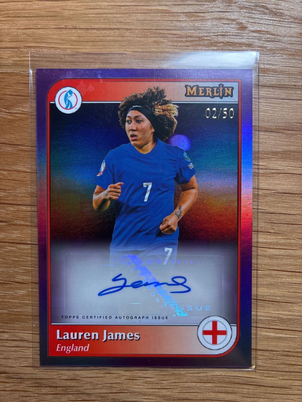 Topps Merlin Lauren James England Autogramm /50 (Gebraucht) in ...
