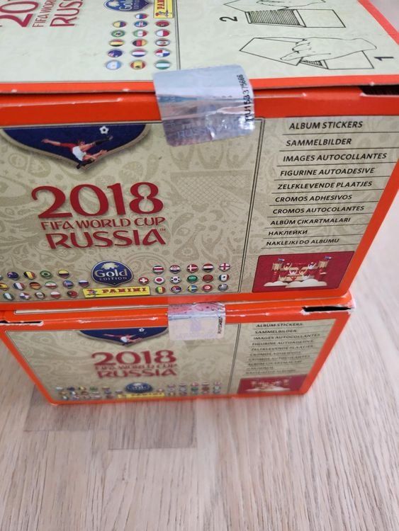 2 x Panini Displaybox Box WM 2018 Russland Migros Edt. 200 (Neu und ...