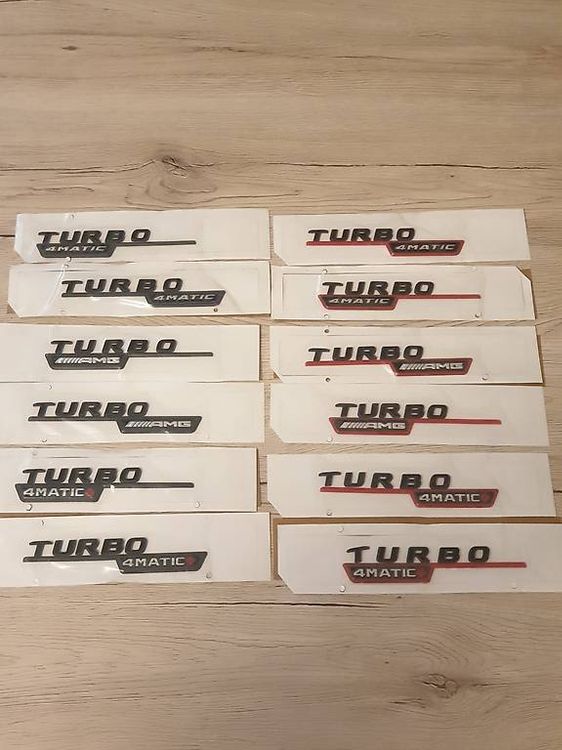 2er SetMercedes AMG Turbo Emblem (Neu und originalverpackt) in Bellikon ...