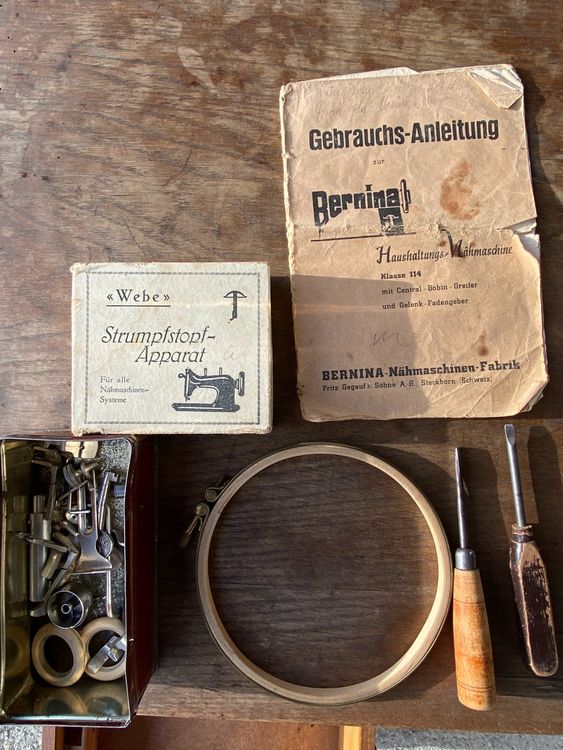 Nähmaschine Bernina KL 114 / versenkbar / mit Untergestell (Gebraucht ...