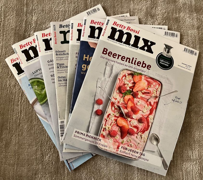 7 Betty Bossi Mix Magazine für den Thermomix (Gebraucht) in ...