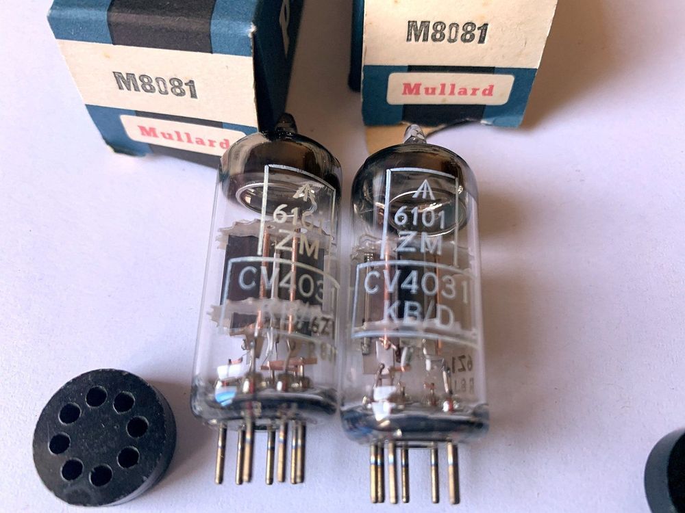 2 Röhren M8081 / 6J6WA (ECC91) 2fach-Triode, Mullard (Neu (gemäss Beschreibung)) in Biel/Bienne ...