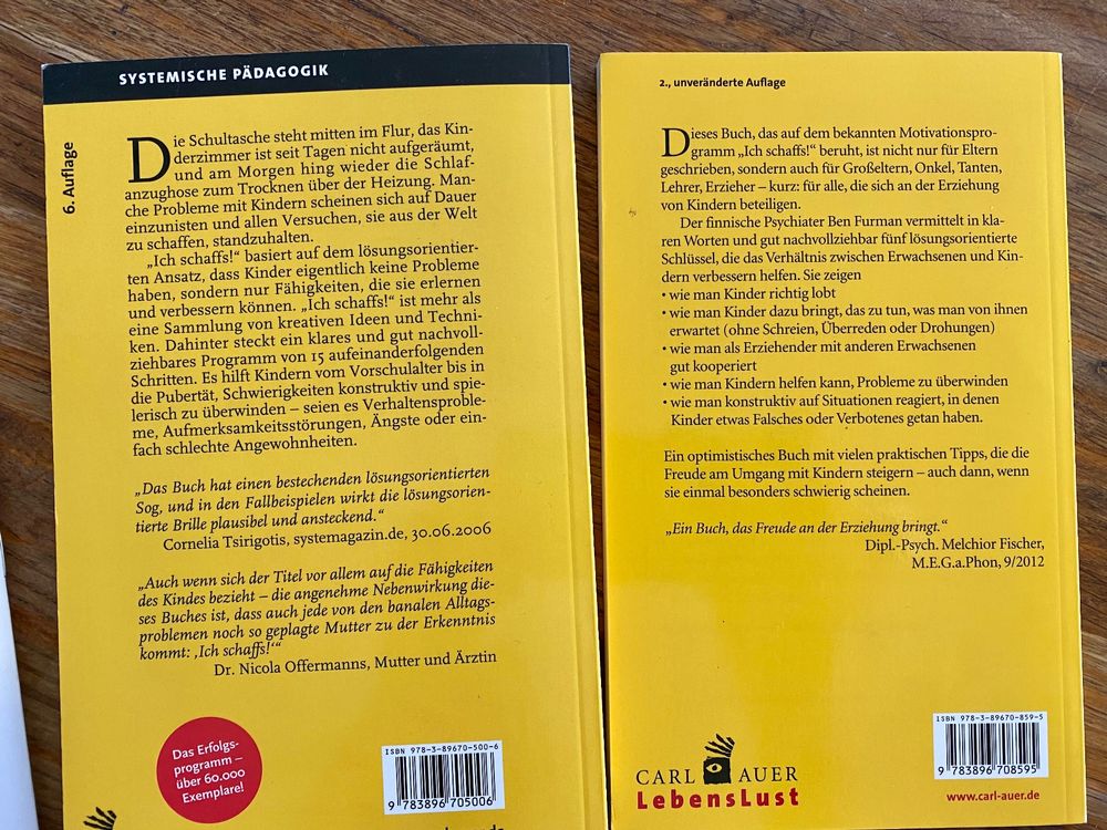 Ratgeber/Arbeitsmittel Carl Auer „Ich schaffs“! (Gebraucht) in Buchrain ...