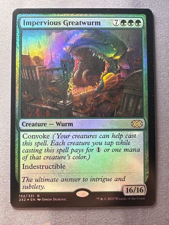 Impervious Greatwurm FOIL 152/331 Double Masters 2022 (Neu (gemäss ...