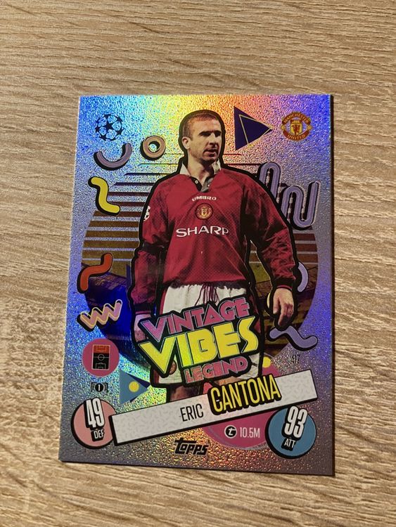 Topps Match Attax 2024-25 Cantona Vintage Vibes Man Utd | Kaufen auf Ricardo