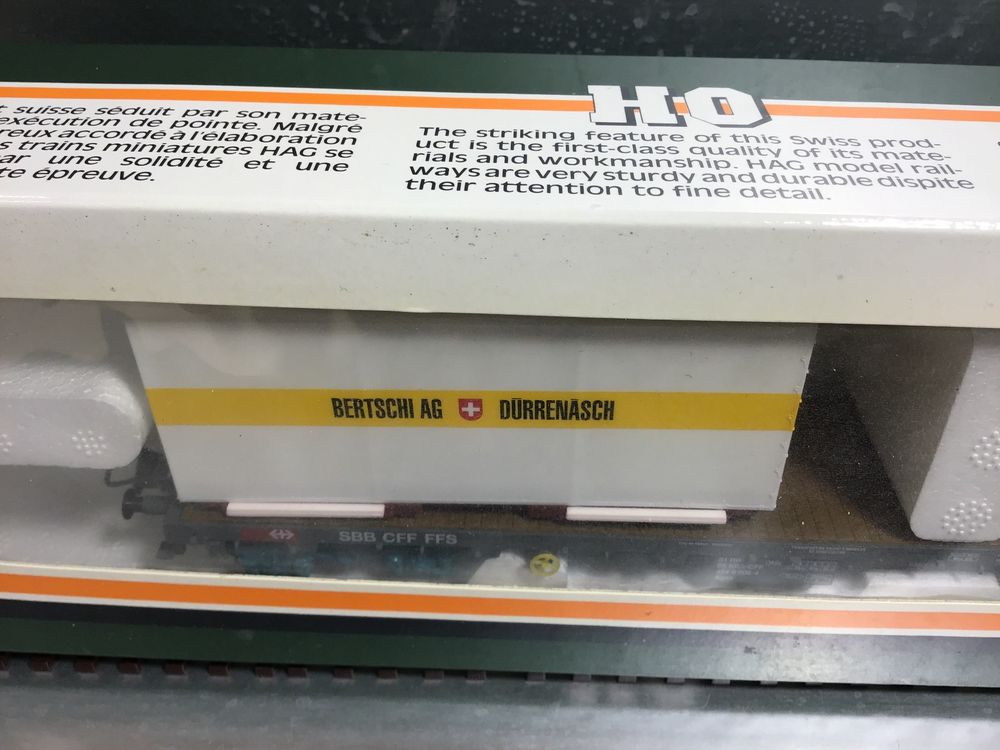 Hag 393 H0 Bertschi AG Containerwagen (Neu und originalverpackt) in ...