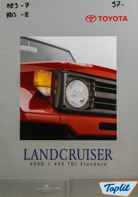 ORIGINAL PROSPEKT TOYOTA LAND CRUISER 400D/450TD - J7 1997 (Gebraucht ...