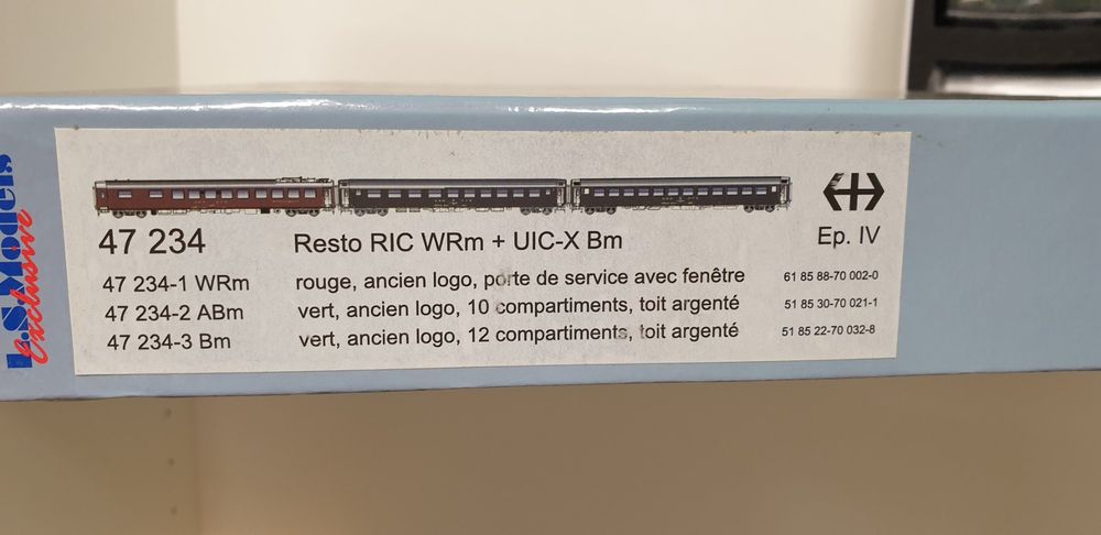L.S.Models SBB Wagenset WRm+UIC-X Bm 47 234 (Gebraucht) in Neuenhof für CHF 349 – mit Lieferung ...