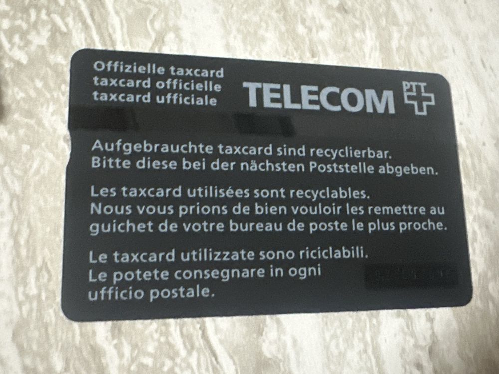 PTT Taxcard 307C98226 (Gebraucht) in Deitingen für CHF 1.95 – mit ...