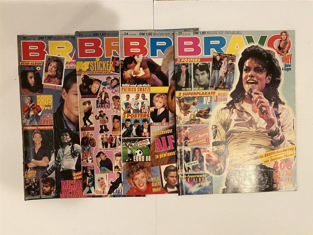 Bravo Hefte 1988 80er 80ies retro vintage 18, 22, 24 (Gebraucht) in Zürich für CHF 109 – mit ...