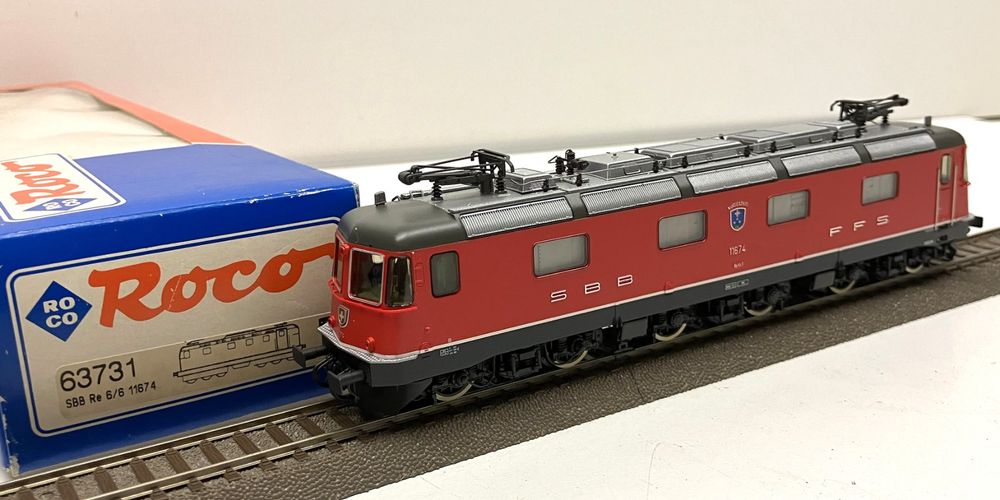 Roco 63731= Re 6/6 SBB 11674 Murgenthal rot (Neu und originalverpackt ...