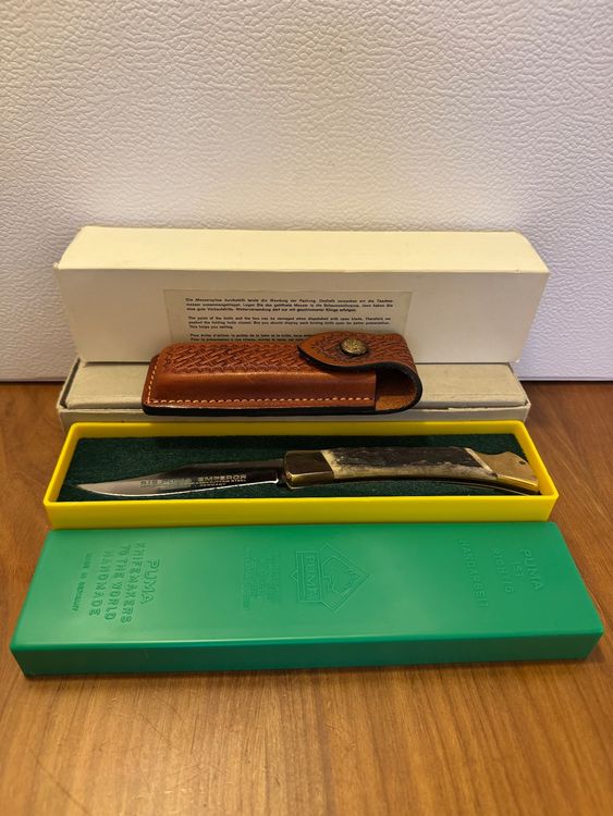 PUMA EMPEROR 210 915 Jagdmesser 🔪 #18141 VINTAGE 1984 - NEU (Neu und ...