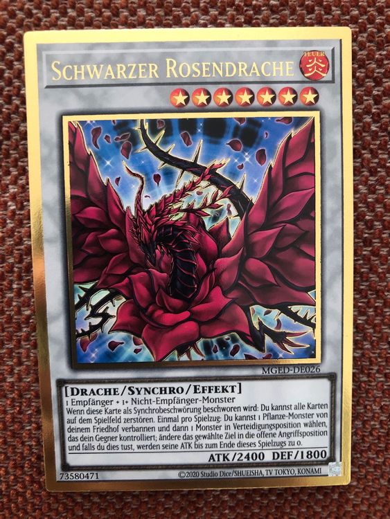 Schwarzer Rosendrache Goldrare | Kaufen auf Ricardo