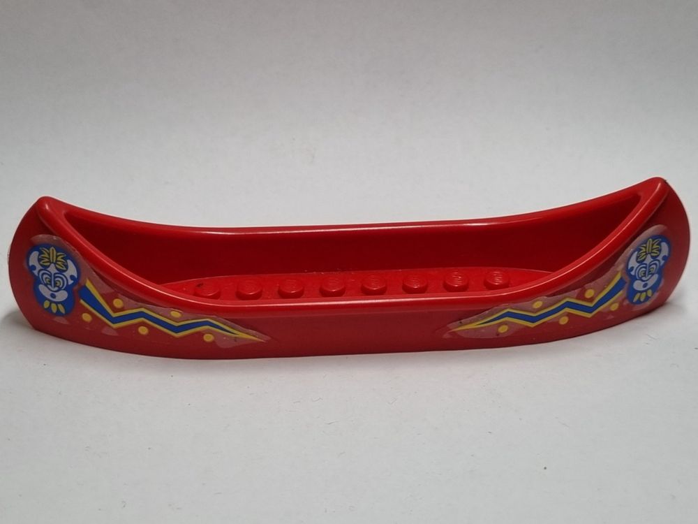 LEGO 6021pb01 Red Boat, Canoe with Islanders Pattern (Gebraucht) in ...