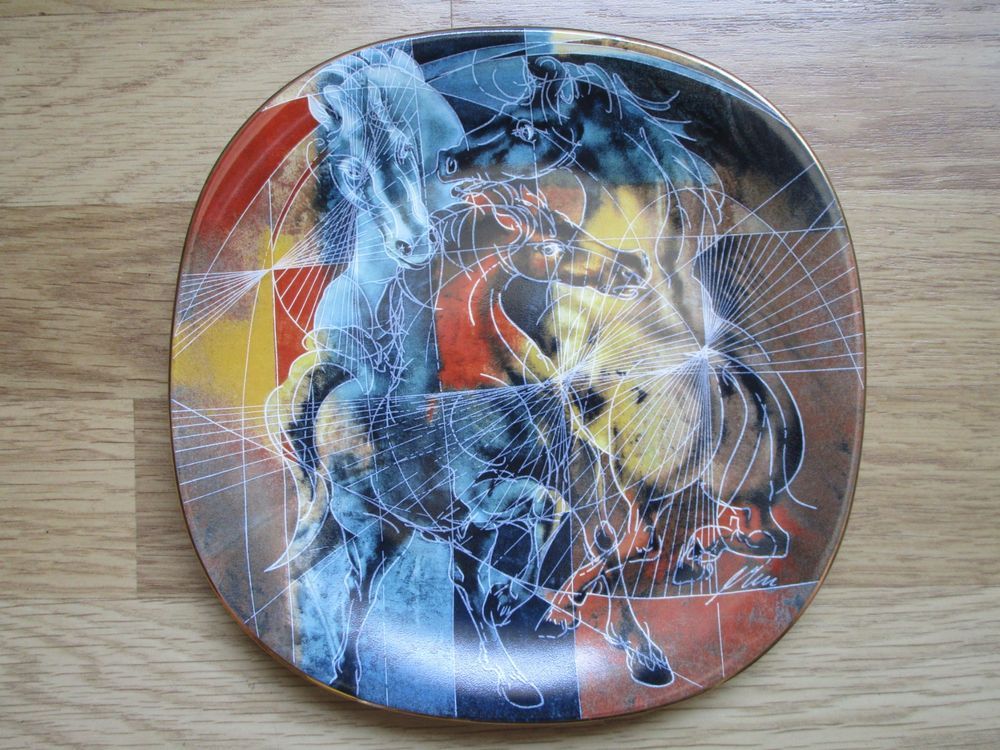 Rosenthal Sammelteller Drei spielende Pferde von Hans Erni (Gebraucht) in Heimberg für CHF 32 ...