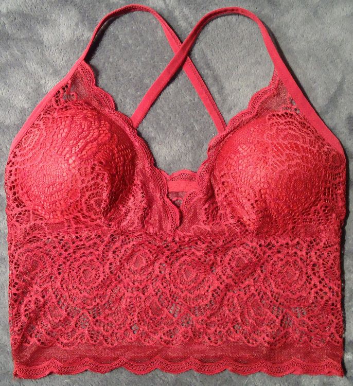 bügelloser, gepolsterter Sexy Push Up BH, rot, Grösse M | Kaufen auf ...