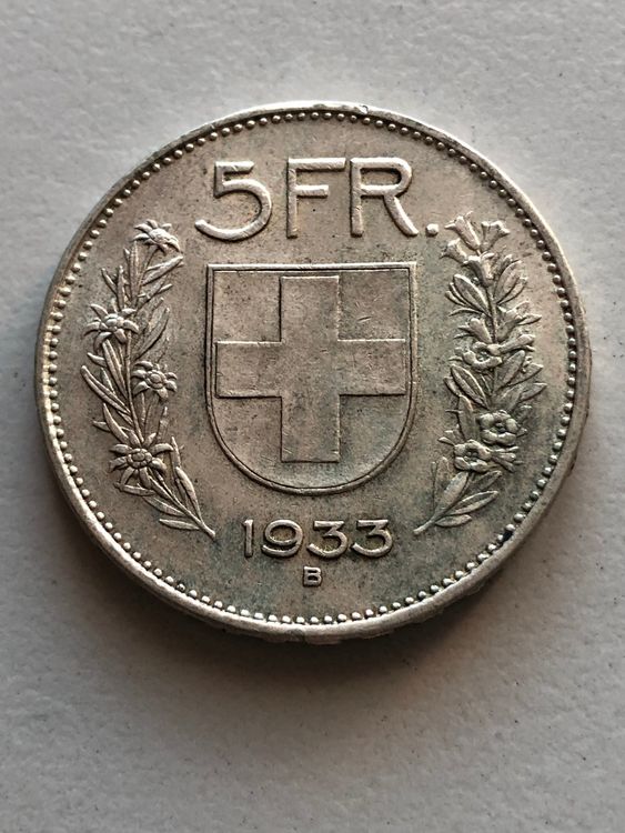 5 Fr. 1933 (Gebraucht) in Schötz für CHF 11 – mit Lieferung auf Ricardo kaufen
