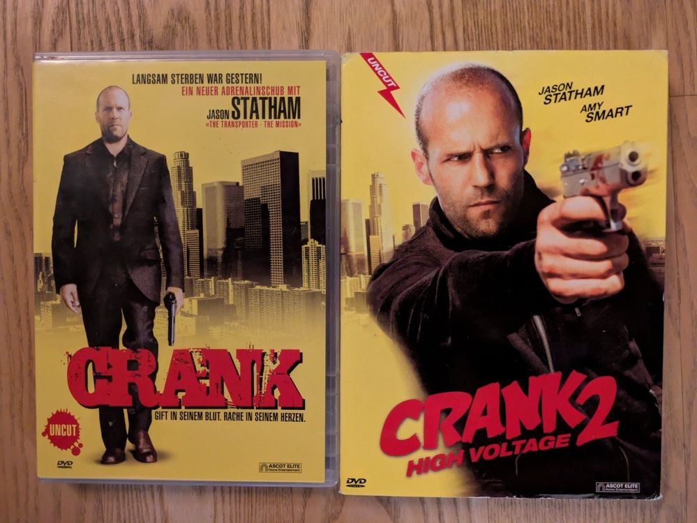 2 DVDs: Crank & Crank 2 High Voltage (Jason Statham) (Gebraucht) in Männedorf für CHF 3 – mit ...