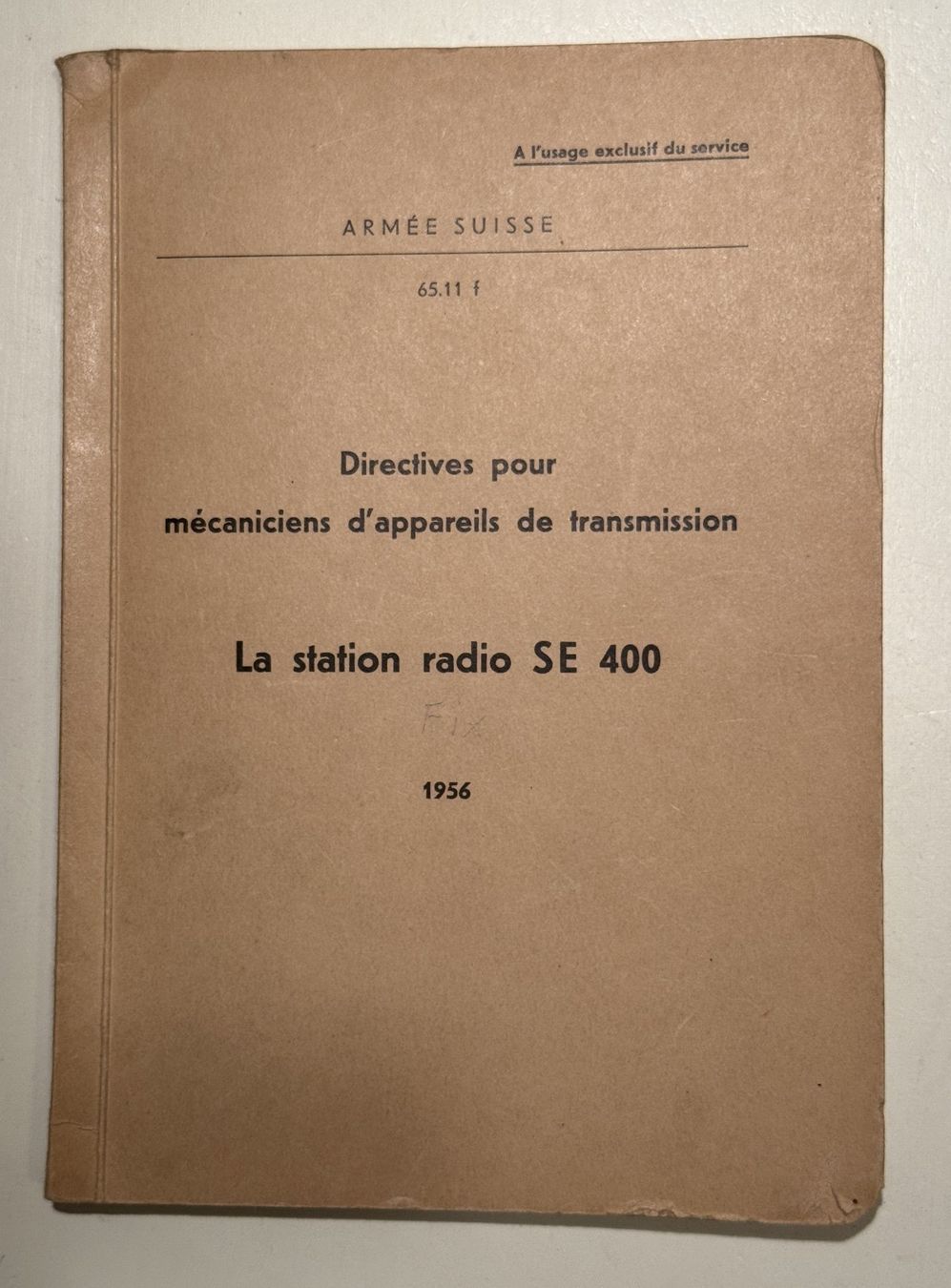 La station radio SE-400 FIX (Franz. Anleitung für Uem Gtm) (Gebraucht ...