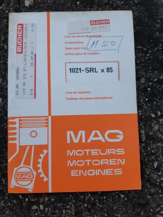 MAG Motor Anleitung 1021 SRL (Gebraucht) in Dürnten für CHF 25 – mit ...