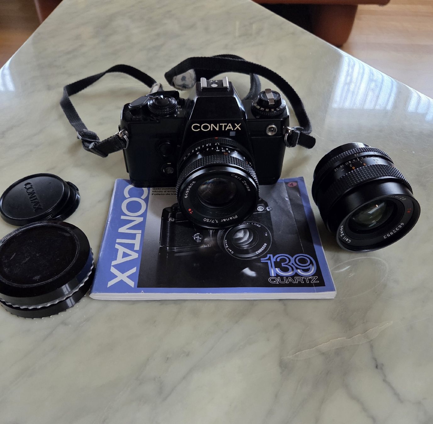 Contax 139 Quartz Carl Zeiss Planar1.7/50 & Distagon2.8/28 T (Gebraucht ...