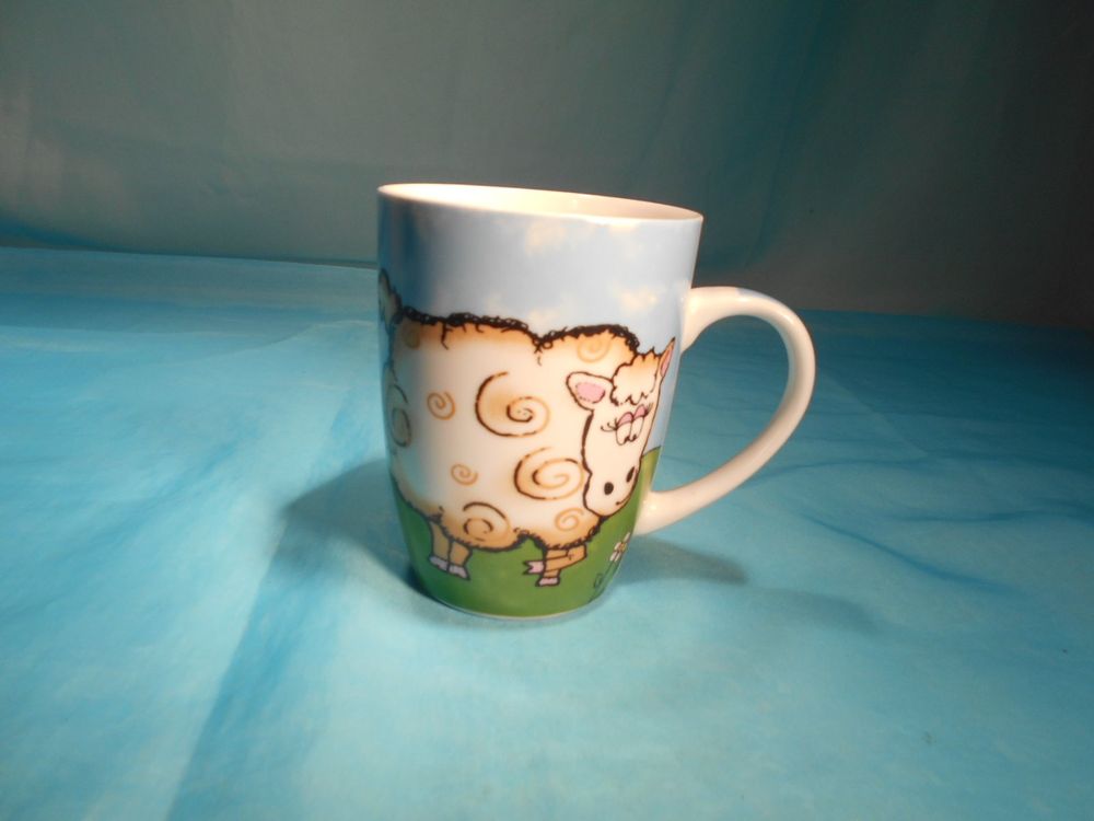 Tasse mit 2 Schafen, Siaki, Porzellan (Neu (gemäss Beschreibung)) in ...