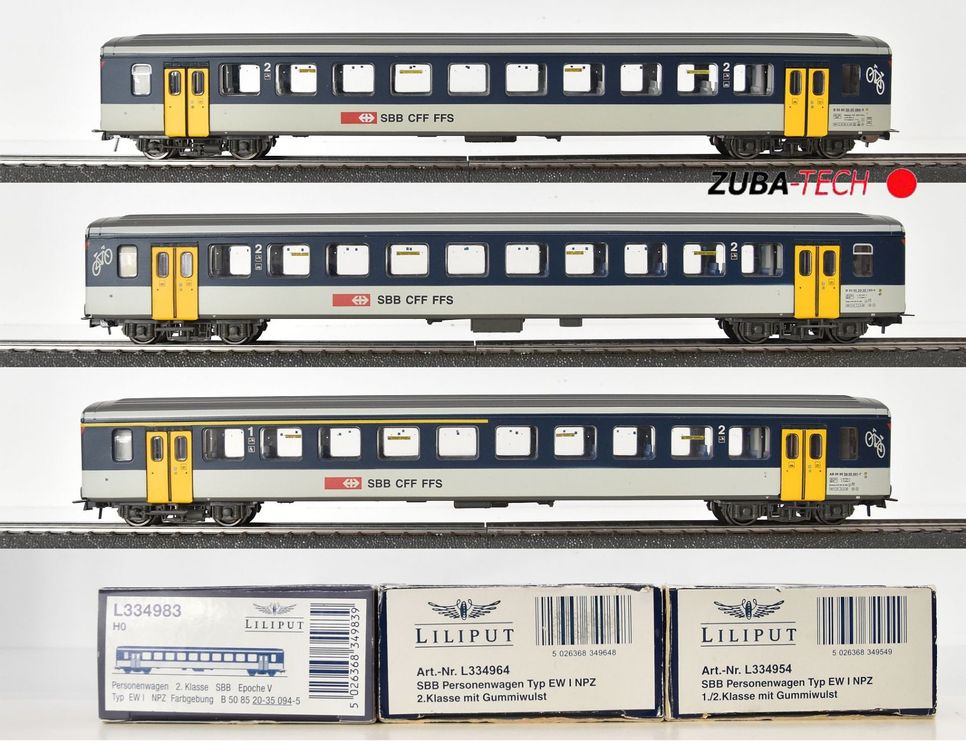 Liliput 3x Personenwagen EW I NPZ SBB H0 GS mit OVP | Kaufen auf Ricardo