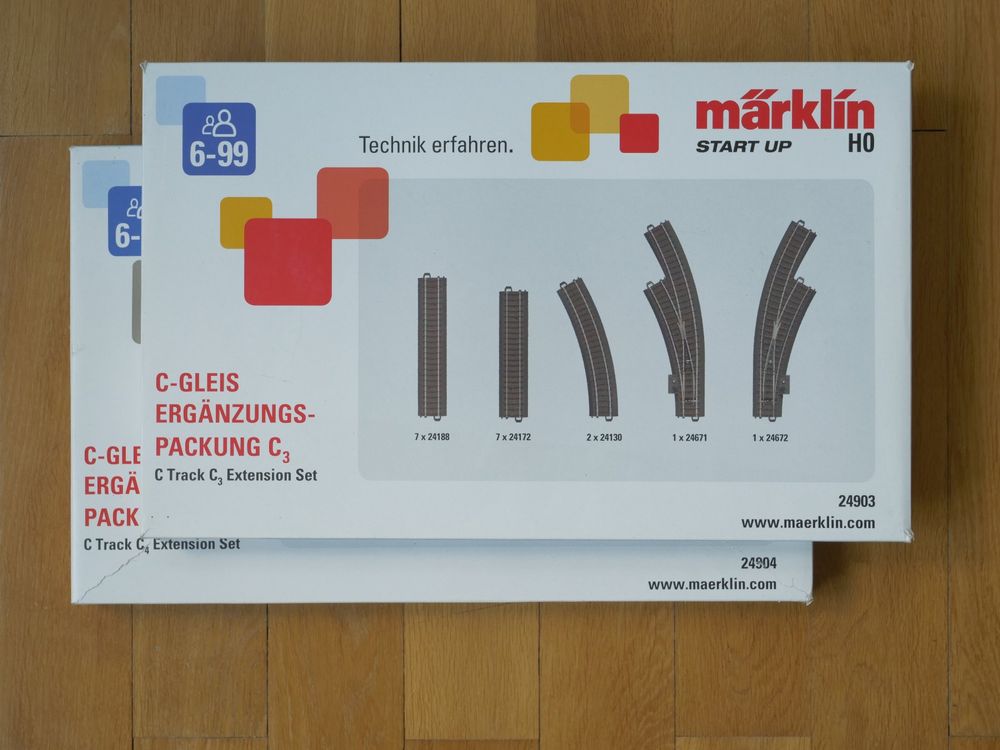 2x Märklin 24903 C-Gleis Ergänzungspackung C3 | Kaufen auf Ricardo