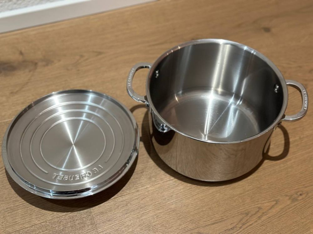 Le Creuset Topf aus 3-ply PLUS Edelstahl 20cm 3.8l (Gebraucht) in für ...