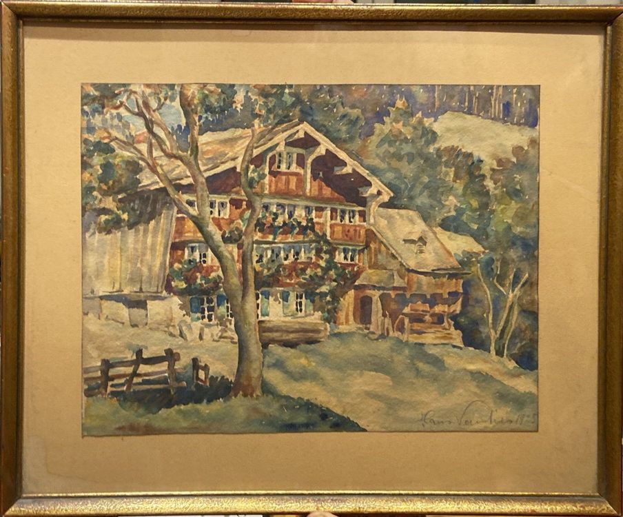 Aquarell hinter Glas von Hans Vautier (1891-1979) (Gebraucht) in Bülach für CHF 4 – nur Abholung ...