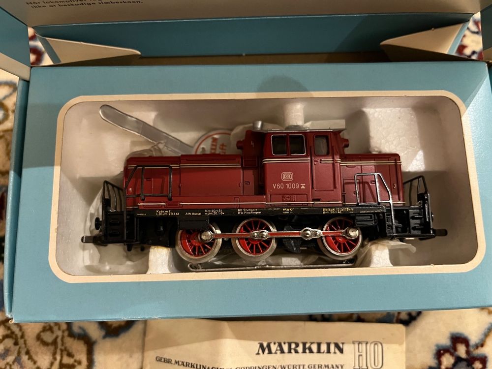 Erste Märklin 3065 Diesellok DB V60 1009 von 1963 in OVP (Gebraucht) in ...