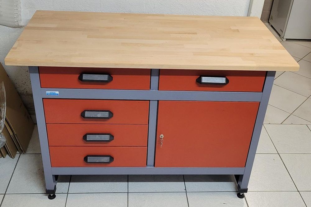 Küpper Werkbank 600x1200x850 (LxBxH) mit neuer Tischplatte (Gebraucht ...