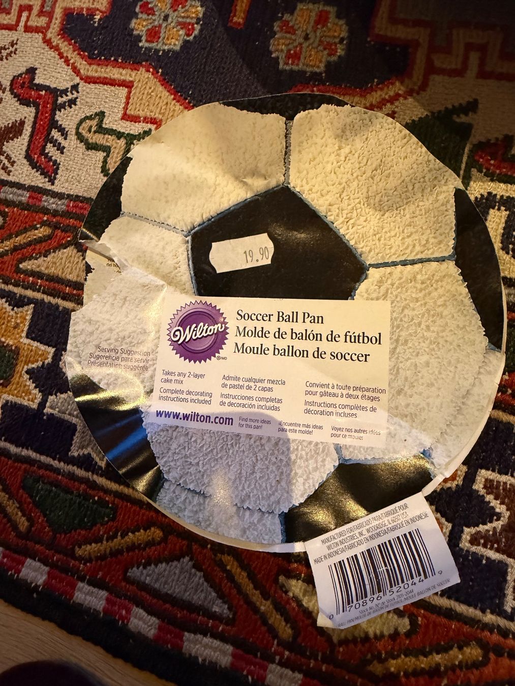 Moule à gâteau ballon de foot en aluminium Wilton (Neuf avec emballage ...