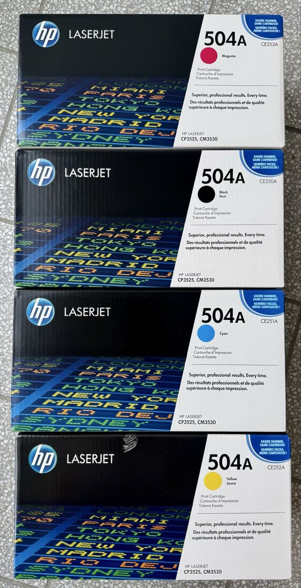 HP Laserjet 504A Toner Set, Original, Neu, Top Preis! (Neu und ...