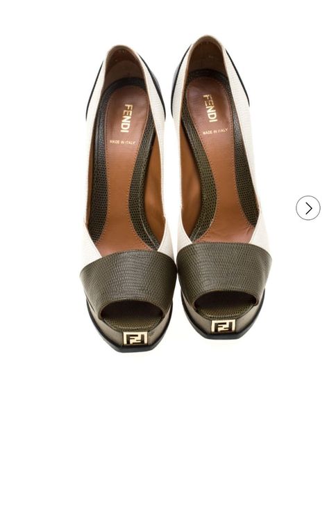 Fendi, Damen Pumps, Gr.38, Tri Color Lizard, Neuwertig | Kaufen auf Ricardo