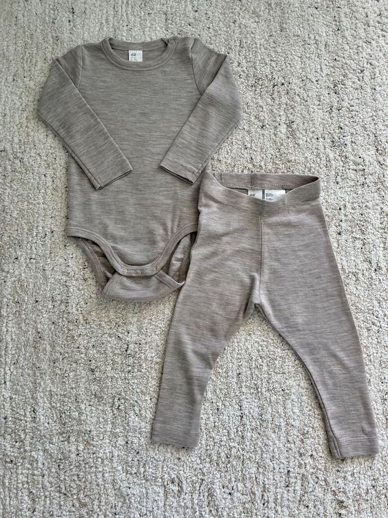 Baby bodysuit+leggings - 100% merino - s. 80 - H&M premium (Gebraucht) in Cully für CHF 29 – mit ...