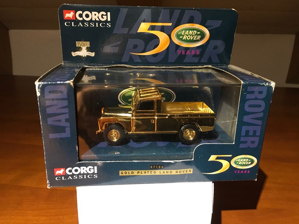 Land Rover Defender 1/43 Gold Plated 50th Years Land Rover!! (Neu und ...