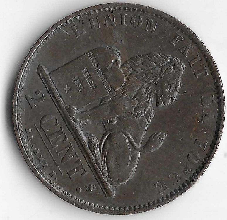 2 Cent 1874 - Belgien - 148 Jahre alt | Kaufen auf Ricardo