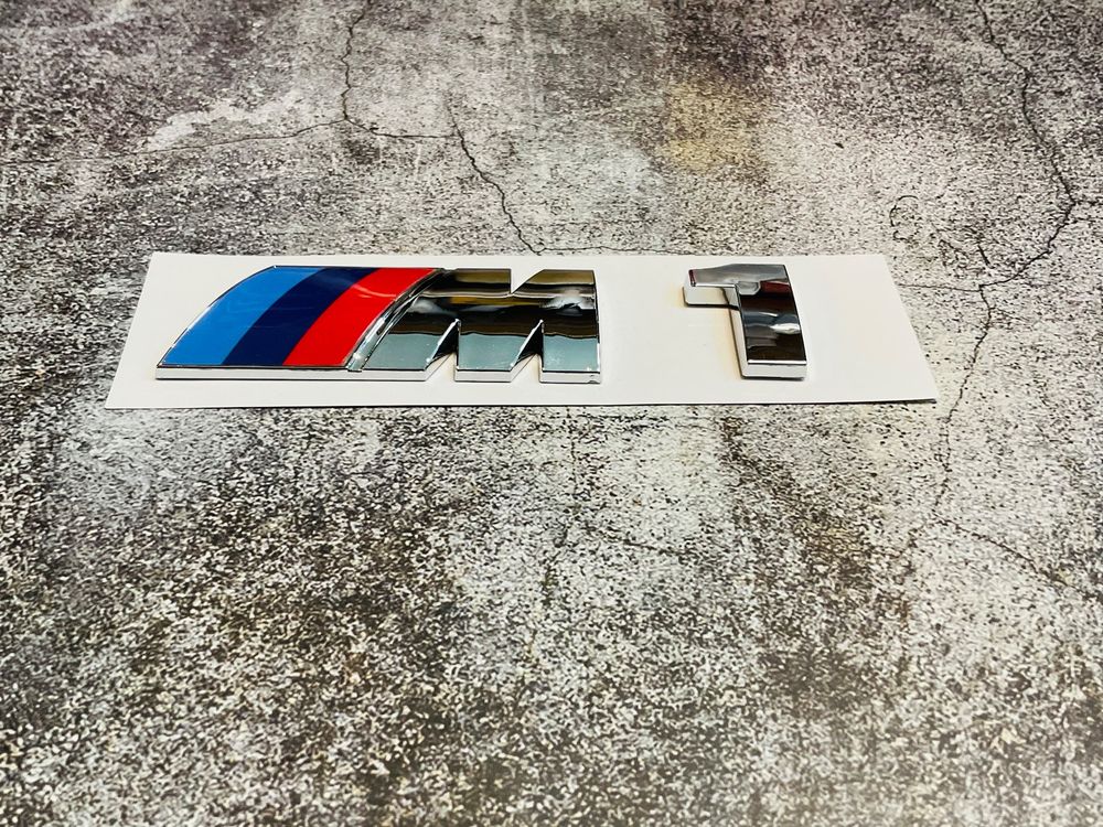 BMW M1 Emblem Schriftzug Logo NEU in Chrom (Neu und originalverpackt ...
