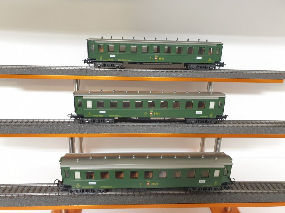 Märklin SBB C4 Gotthardbahn Personenwagen H0/AC (Gebraucht) in Neuenhof für CHF 79 – mit ...