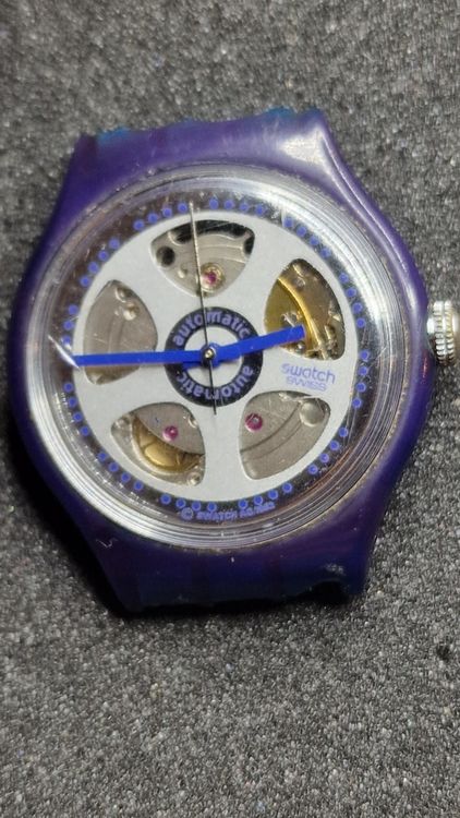 Getragen 1993 Vintage Swatch Automatic "BAERU", SAN102, | Kaufen auf Ricardo