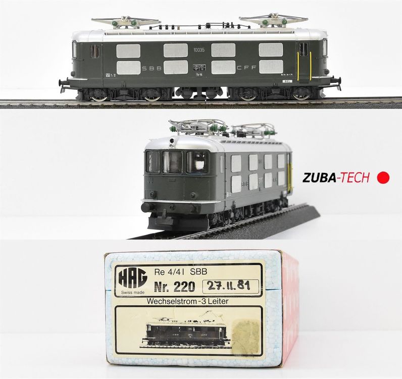 HAG 220 E-Lok Re 4/4 I SBB H0 WS Analog | Kaufen auf Ricardo