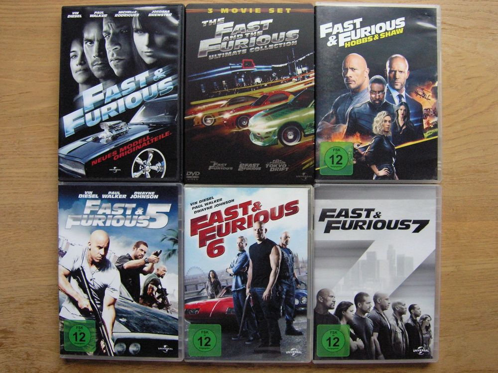 THE FAST AND THE FURIOUS DVD- SAMMLUNG (8 DVD's) | Kaufen auf Ricardo