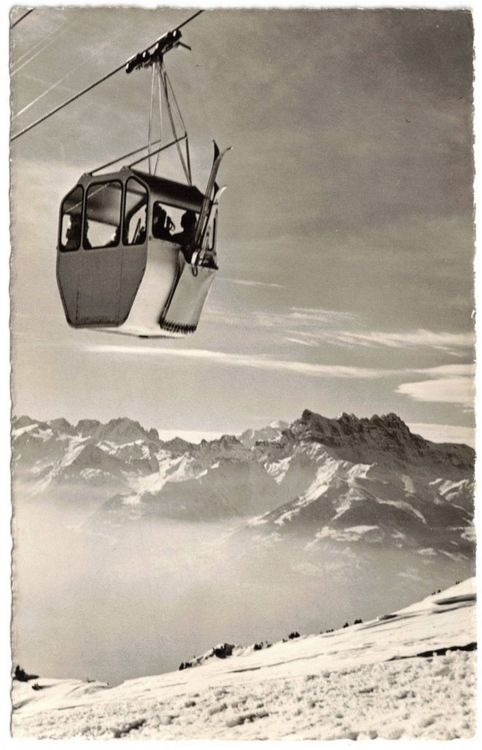 Leysin - Gondelbahn Berneuse mit Dents Du Midi | Kaufen auf Ricardo