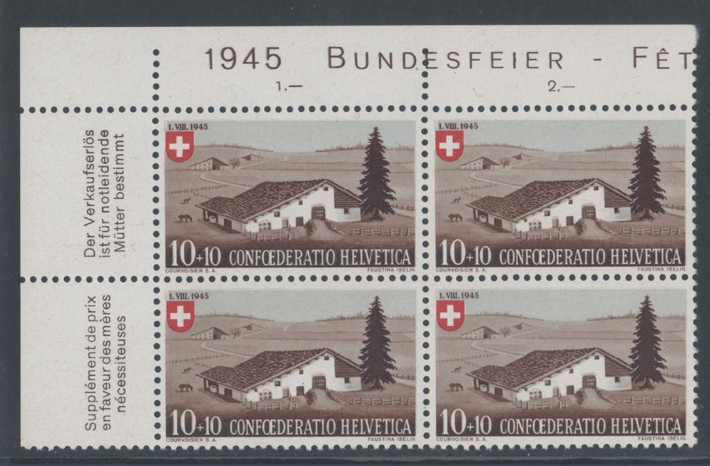 Viererblock PP 27 mit nicht kat. Rasterfehler, postfrisch ** (Neu (gemäss Beschreibung)) in ...