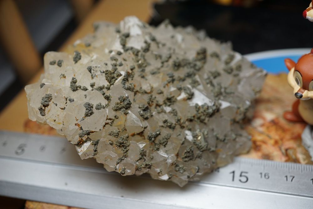 Calcit mit Pyrit 90mm x 90mm (Nuovo e nell'imballaggio originale) a ...