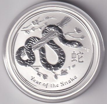Australien 2013 2 oz Silber Lunar II Schlange BU (Neu und originalverpackt) in Birr für CHF 120 ...