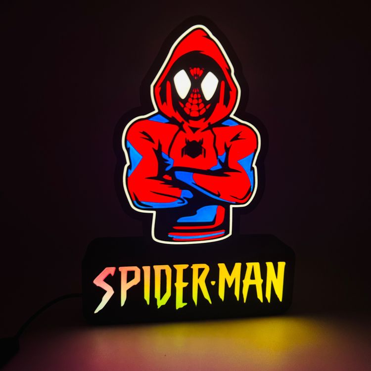 Lightbox lampe led SPIDER MAN 2 RGB (Neu (gemäss Beschreibung)) in ...
