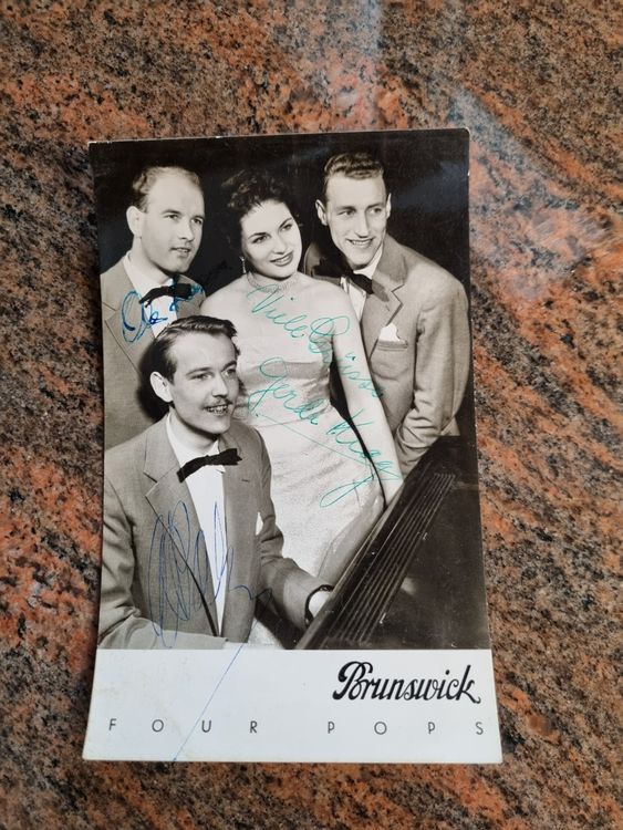 Brunswick Four Pops Autogramkarte (Gebraucht) in Trachslau für CHF 8 ...